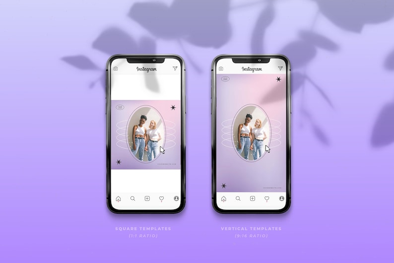 Abstract Gradient Instagram Templates for Illustrator and - Etsy