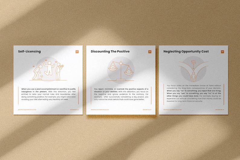 Cognitive Distortions Flash Cards / Thinking Error Coaching Tools ...