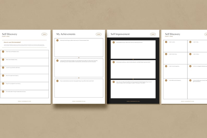 True Self Discovery Worksheets CANVA / Therapy Worksheet - Etsy