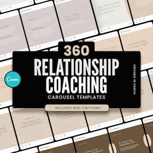 Mental Health & Mindset Instagram Templates for CANVA / Carousel ...