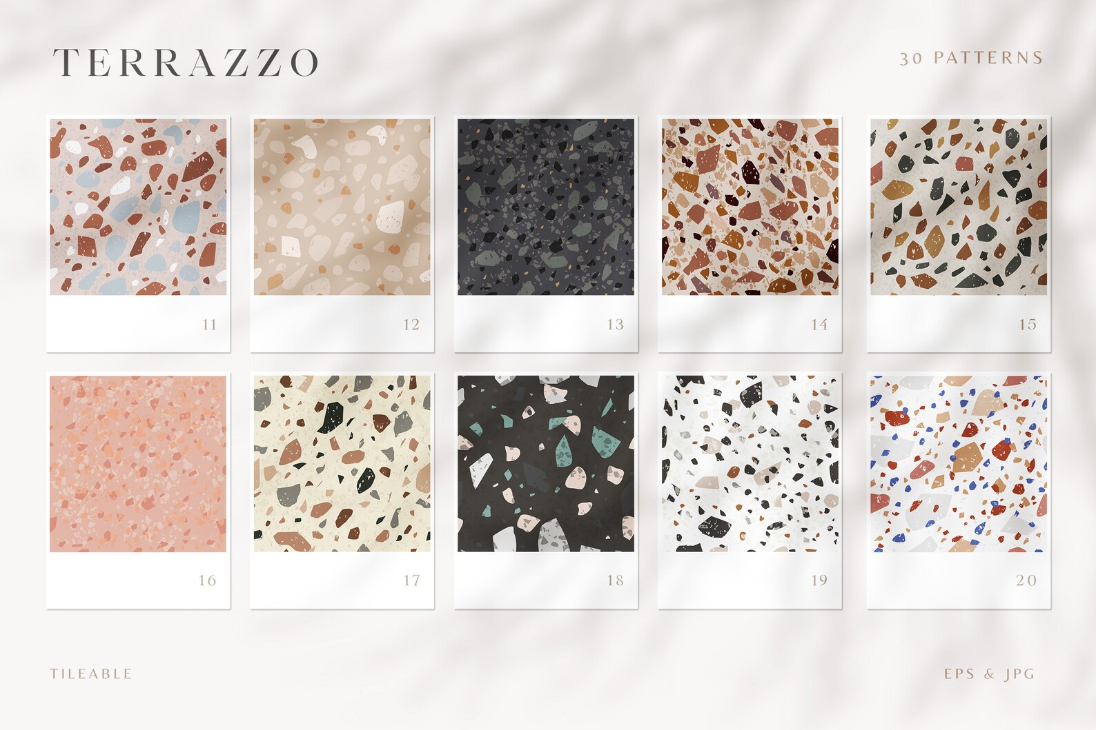 30 Terrazzo Seamless Pattern Kit - Etsy