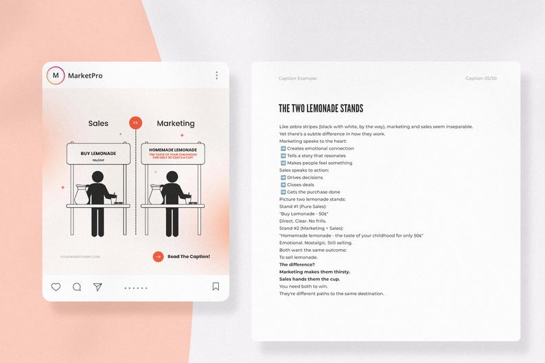 Marketing & Sales Visual Instagram Posts for CANVA - Etsy