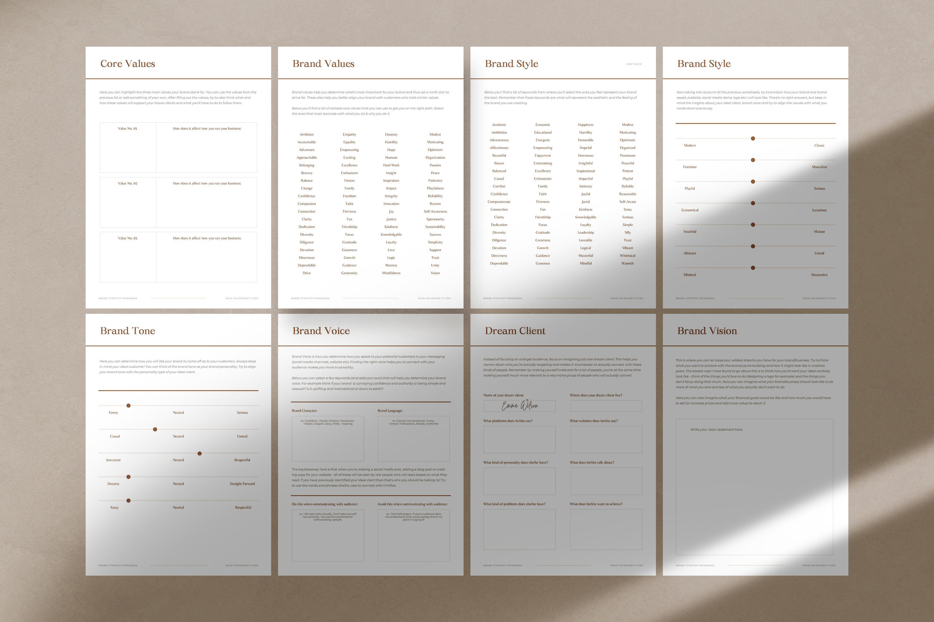 Brand Expert Workbook Templates / Brand Designer Workbook | Etsy