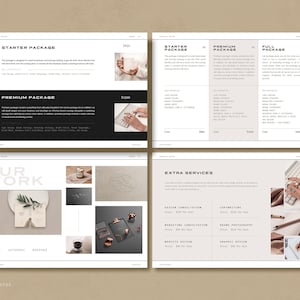 Studio Client Welcome & Pricing Kit for Canva and Indesign / Branding ...