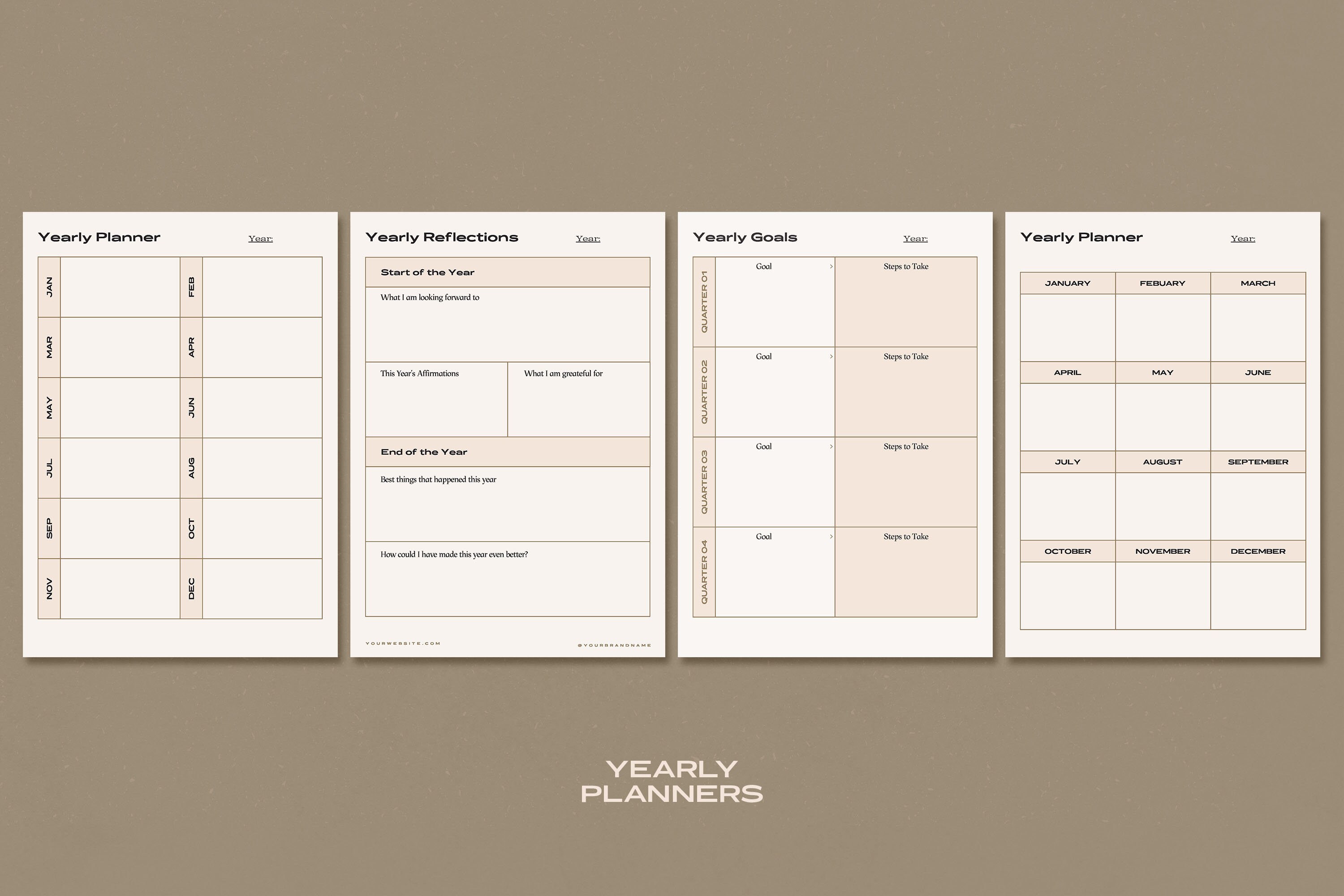50+ Aesthetic Planner Bundle + More / CANVA Planners Bundle / Editable ...