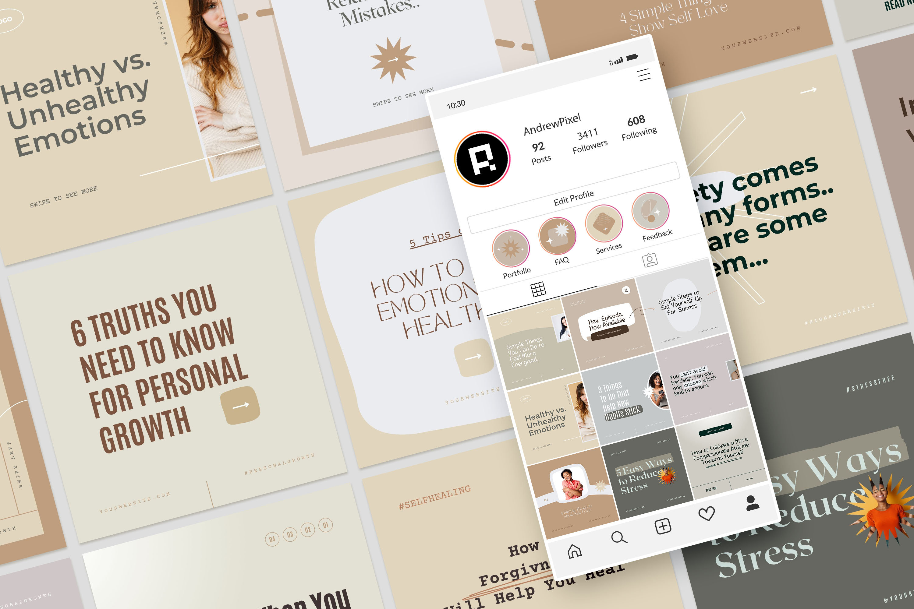 200 Step-by-step Coaching Carousel for CANVA - Etsy