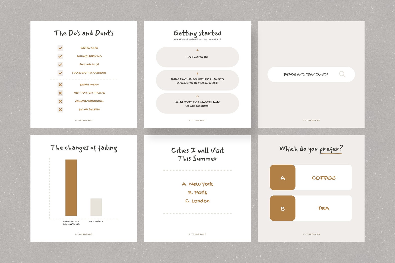CANVA Mindful Social Media Templates / Canva Instagram | Etsy