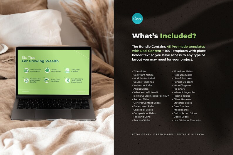Financial Freedom Slide Deck for CANVA / Money, Investing and Budgeting ...