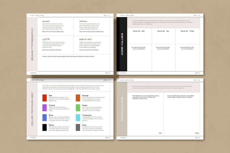 Interactive Branding Workbook / Brand Designer Workbook - Etsy Interactive Branding Workbook / Brand Designer Workbook - Etsy