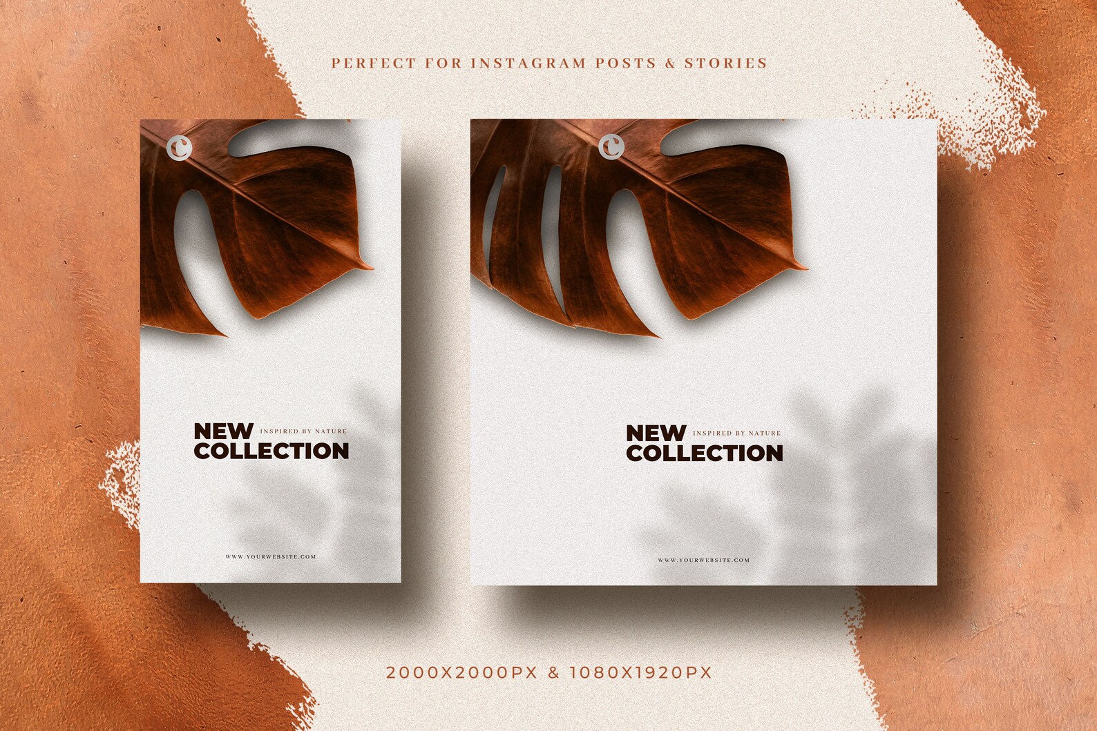 Copper Social Media Templates Bundle Elegant Social Media - Etsy