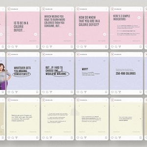 Weight Loss Instagram Carousels / Ready Made Fat Loss Instagram ...