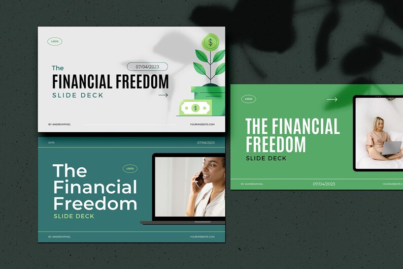 Financial Freedom Slide Deck for CANVA / Money Investing and - Etsy