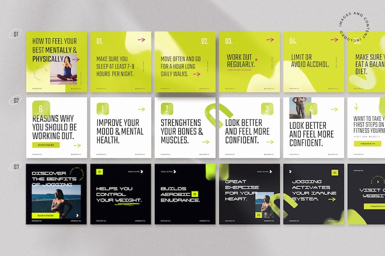 MAX Fitness Insta Carousel for CANVA / Instagram Carousel for - Etsy