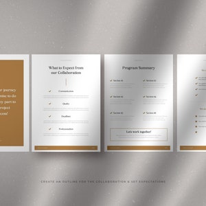 Service Client Welcome Packet / Client Onboarding Templates / Canva ...