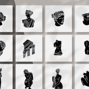 Antique Illustration SVG Kit / Antique Statue Illustrations in SVG ...