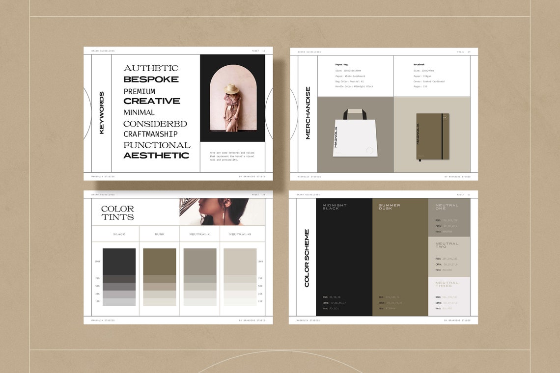 Editable Studio Brand Guidelines for Canva and Instagram - Etsy