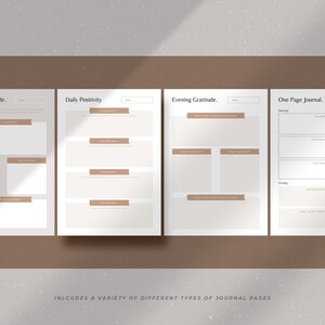 Gratitude Journal Templates for CANVA / Self Help Planners / Gratitude ...
