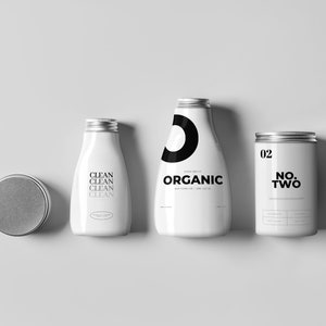 Modern & Minimal Labels for CANVA / Cosmetic Jar Labels / Homemade ...