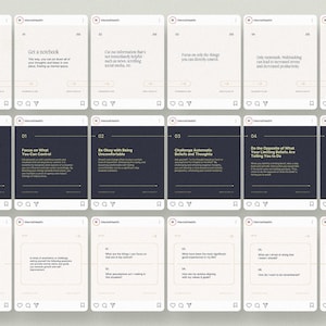 Mental Health & Mindset Carousels for CANVA - With REAL Content and ...