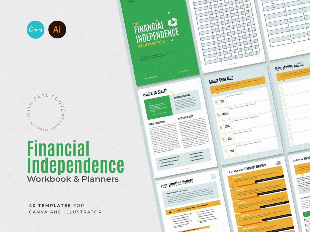 Financial Independence Workbook / Financial Business Coach Workbook ...
