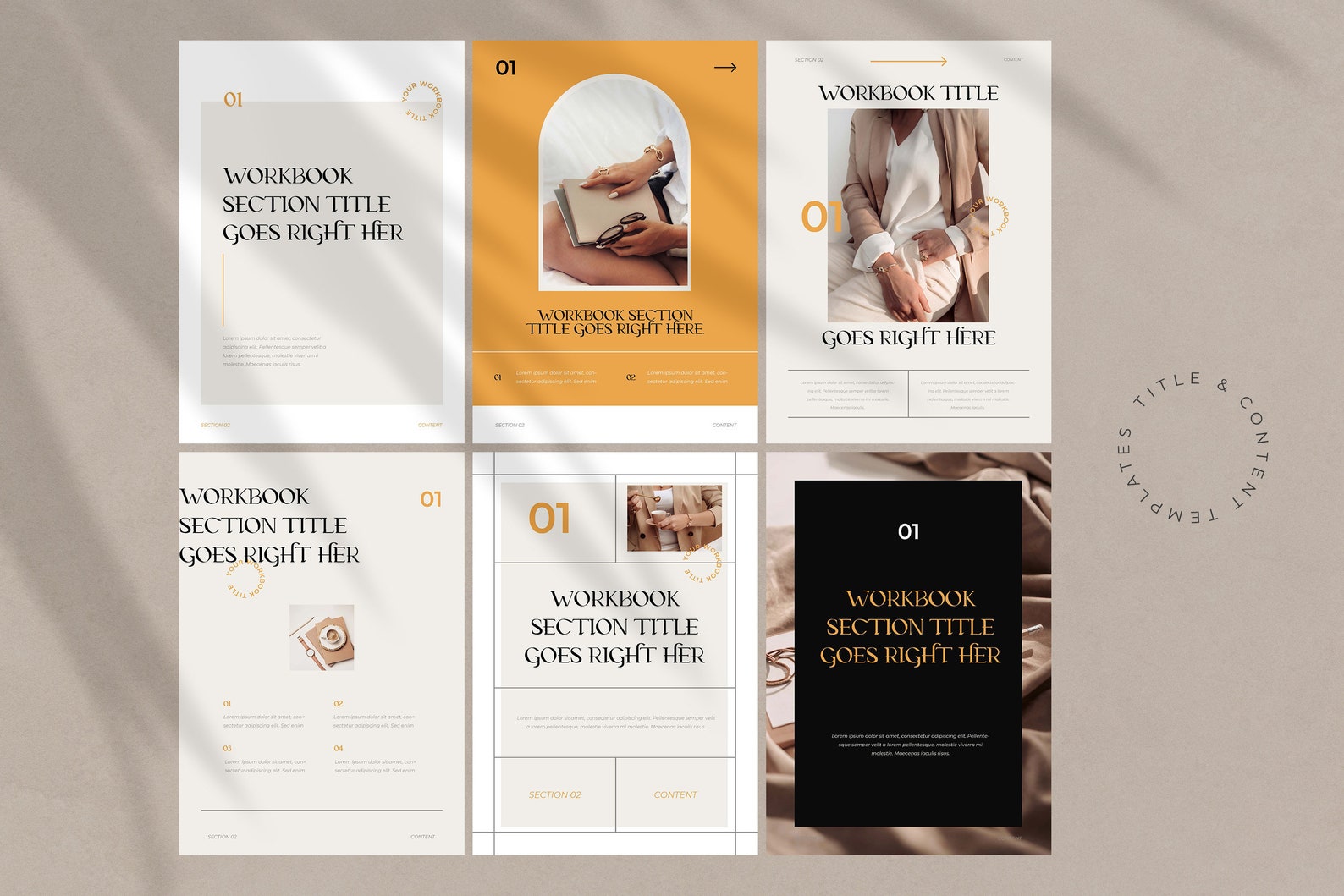 Aesthetic Workbook Templates CANVA / Canva Workbook Templates - Etsy