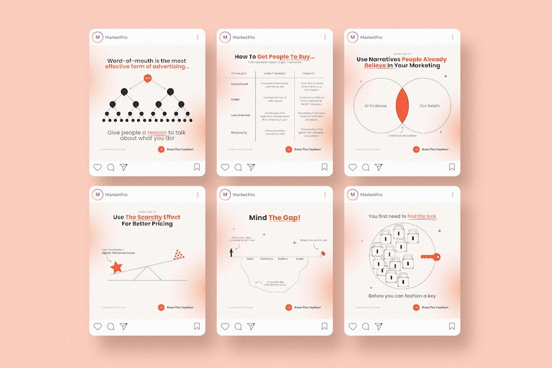 Marketing & Sales Visual Instagram Posts for CANVA - Etsy