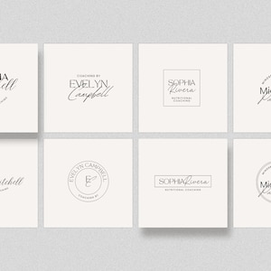 40 Personal Branding Logo Templates for CANVA / Done-for-you Logo ...