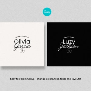 40 Personal Branding Logo Templates for CANVA / Done-for-you Logo ...