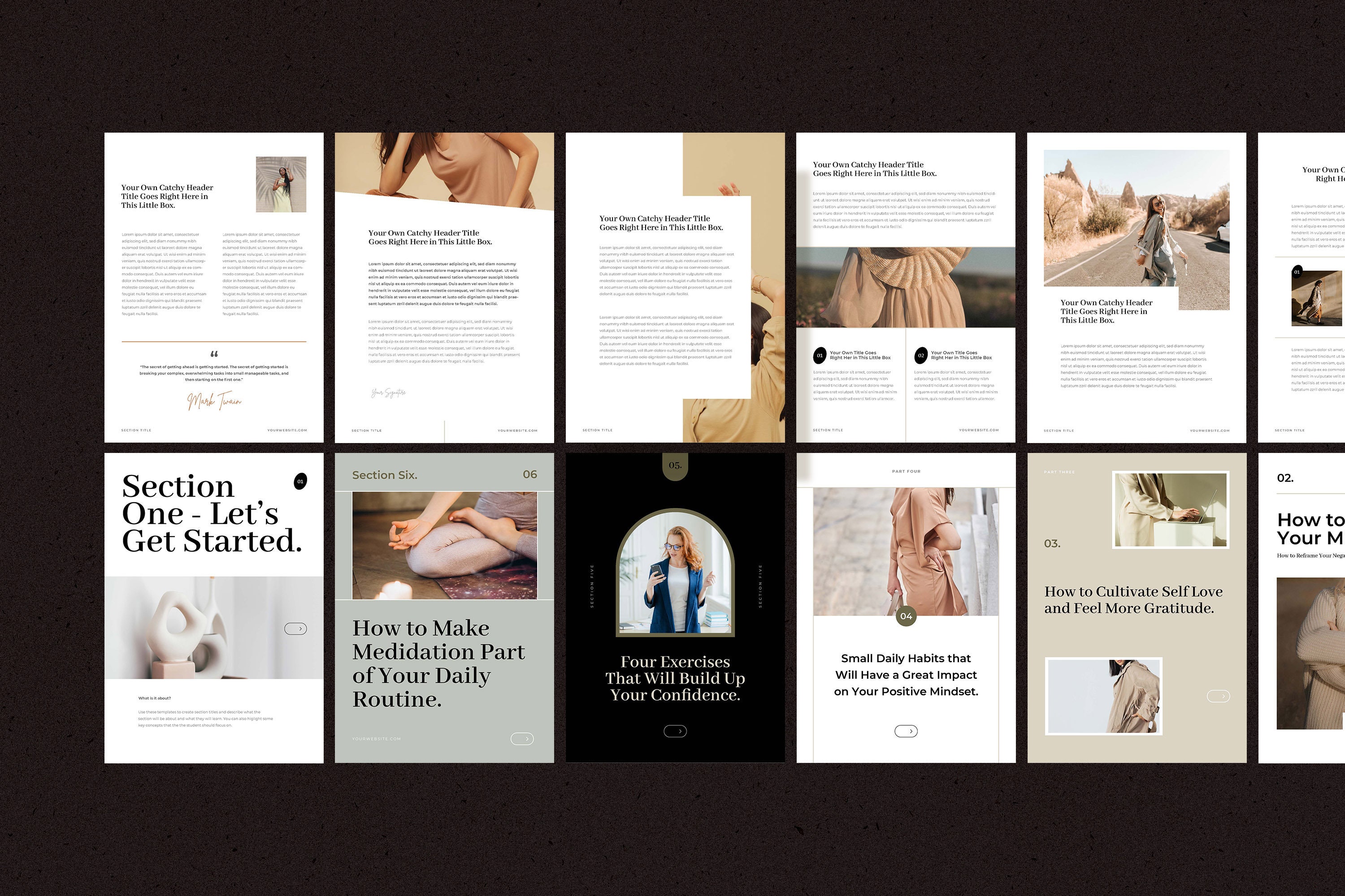 100 Elegant Coaching Workbook Creator Templates / Canva Workbook ...