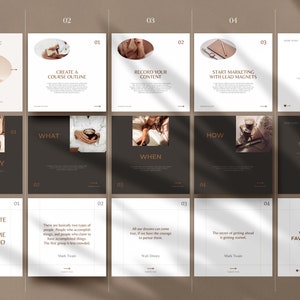 100 CANVA Instagram Carousel Templates / Elegant Instagram Templates ...