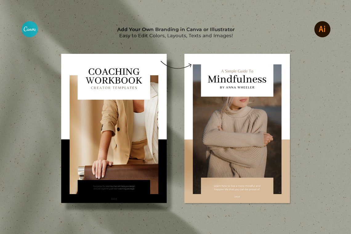 100 Elegant Coaching Workbook Creator Templates / Canva Workbook ...