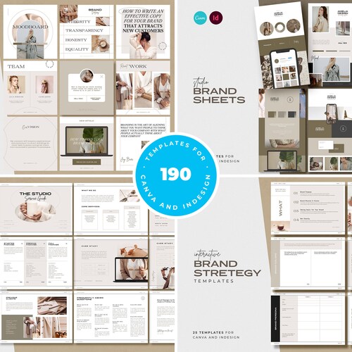 Ultimate Branding Expert Bundle for Canva and Indesign / 190 - Etsy