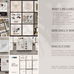 Creative Entrepreneur Bundle CANVA / Workbook Templates / Slidedeck ...