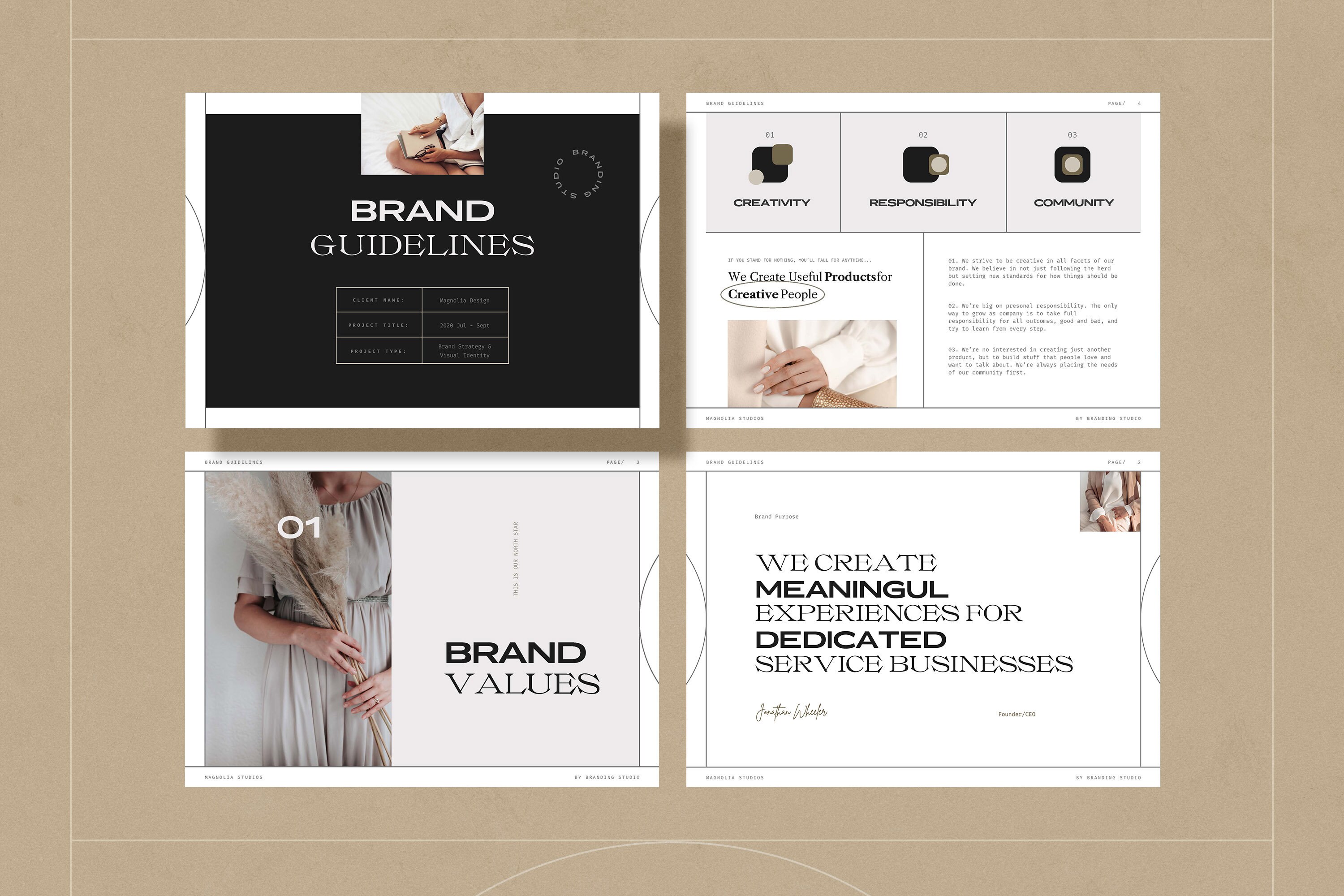 Editable Studio Brand Guidelines for Canva and Instagram - Etsy