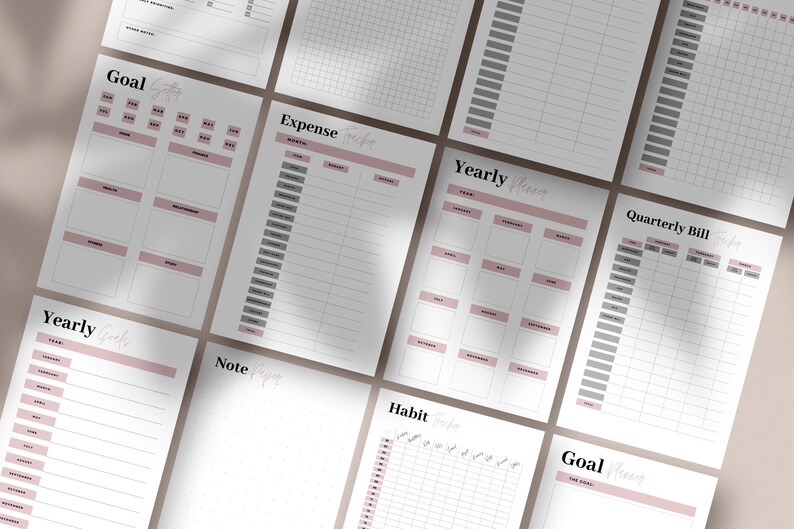 CANVA 24 Planner Templates Bundle Daily Schedule Canva Etsy