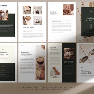 Course Workbook for Coaches / Canva Workbook Templates / Online Course ...