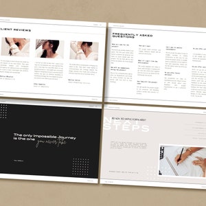 Studio Client Welcome & Pricing Kit for Canva and Indesign / Branding ...