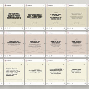 Weight Loss Instagram Carousels / Ready Made Fat Loss Instagram ...