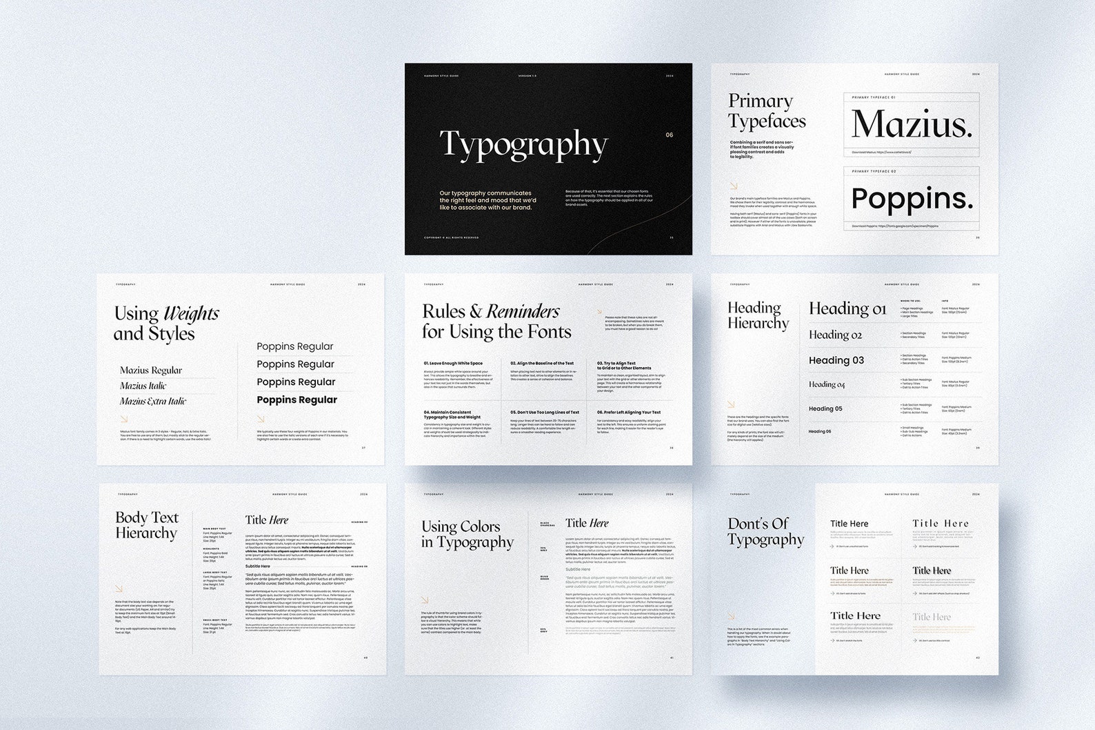 HARMONY Brand Guidelines for Canva, Illustrator, and Indesign - Etsy Canada