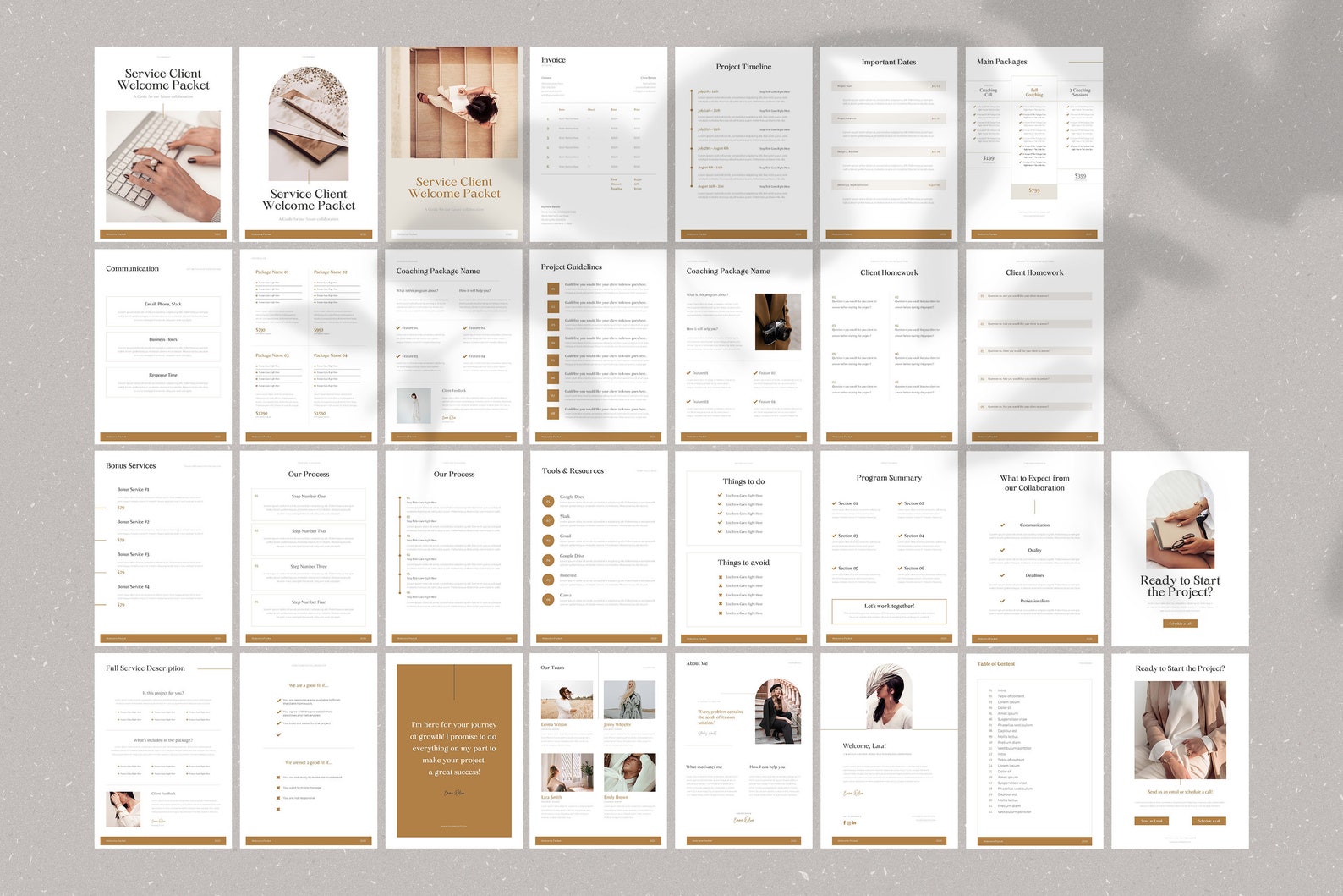 Service Client Welcome Packet / Client Onboarding Templates / - Etsy