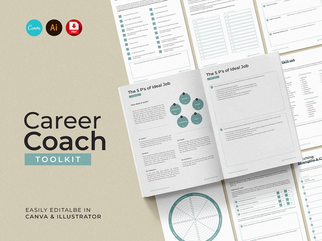 Career Coach Toolkit / Editable Coaching Tools for Career Coaches ...