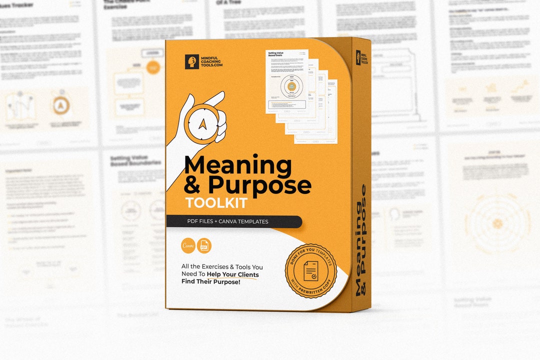 Purpose and Meaning Toolkit / Editable Coaching Tools and Exercises ...