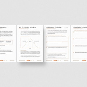 Overthinking and Anxiety Toolkit / Editable Coaching Tools and ...