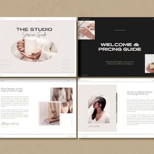 Studio Client Welcome & Pricing Kit for Canva and Indesign / Branding ...
