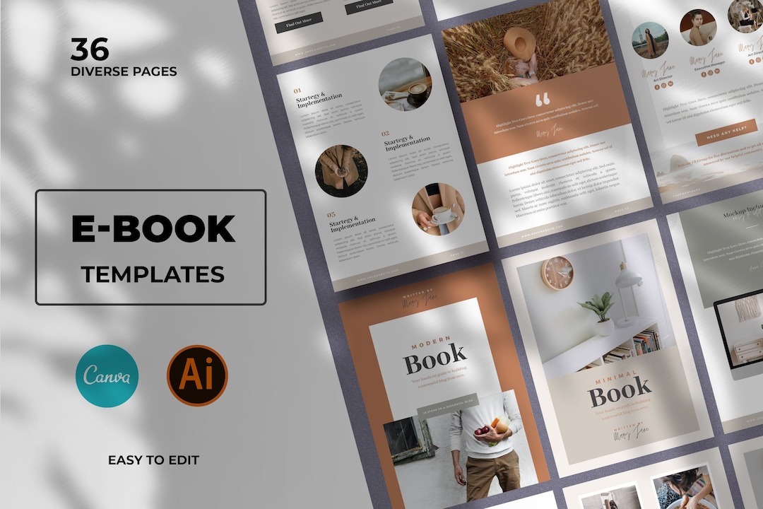 36 CANVA Ebook Layout Templates, Canva Templates, Ebook Templates, Opt ...