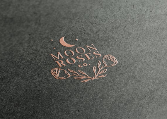 Luxury Moon Logo Template Instant Download Logo Design DIY | Etsy