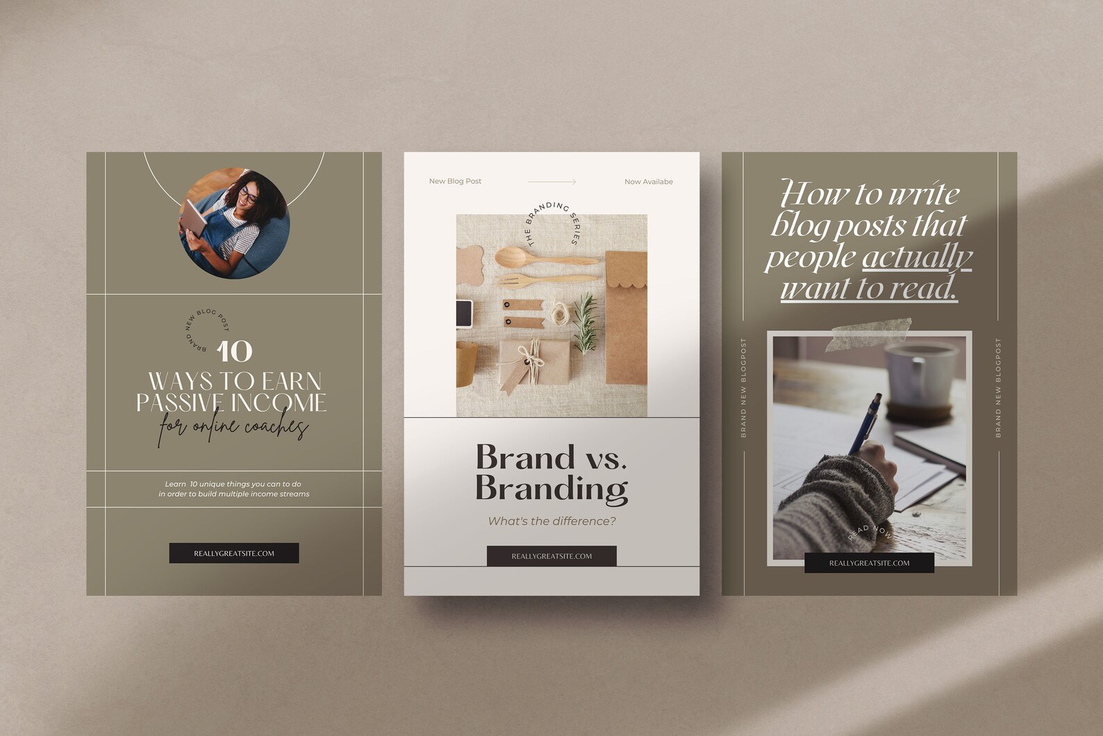 CANVA Aesthetic Pinterest Templates / Feminine Pinterest | Etsy