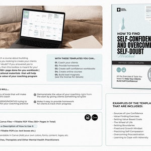 Self-confidence Workbook / Done for You Coaching Workbook / Overcoming ...