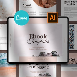 Creative Blogger Ebook Templates for CANVA and Illustrator - Etsy