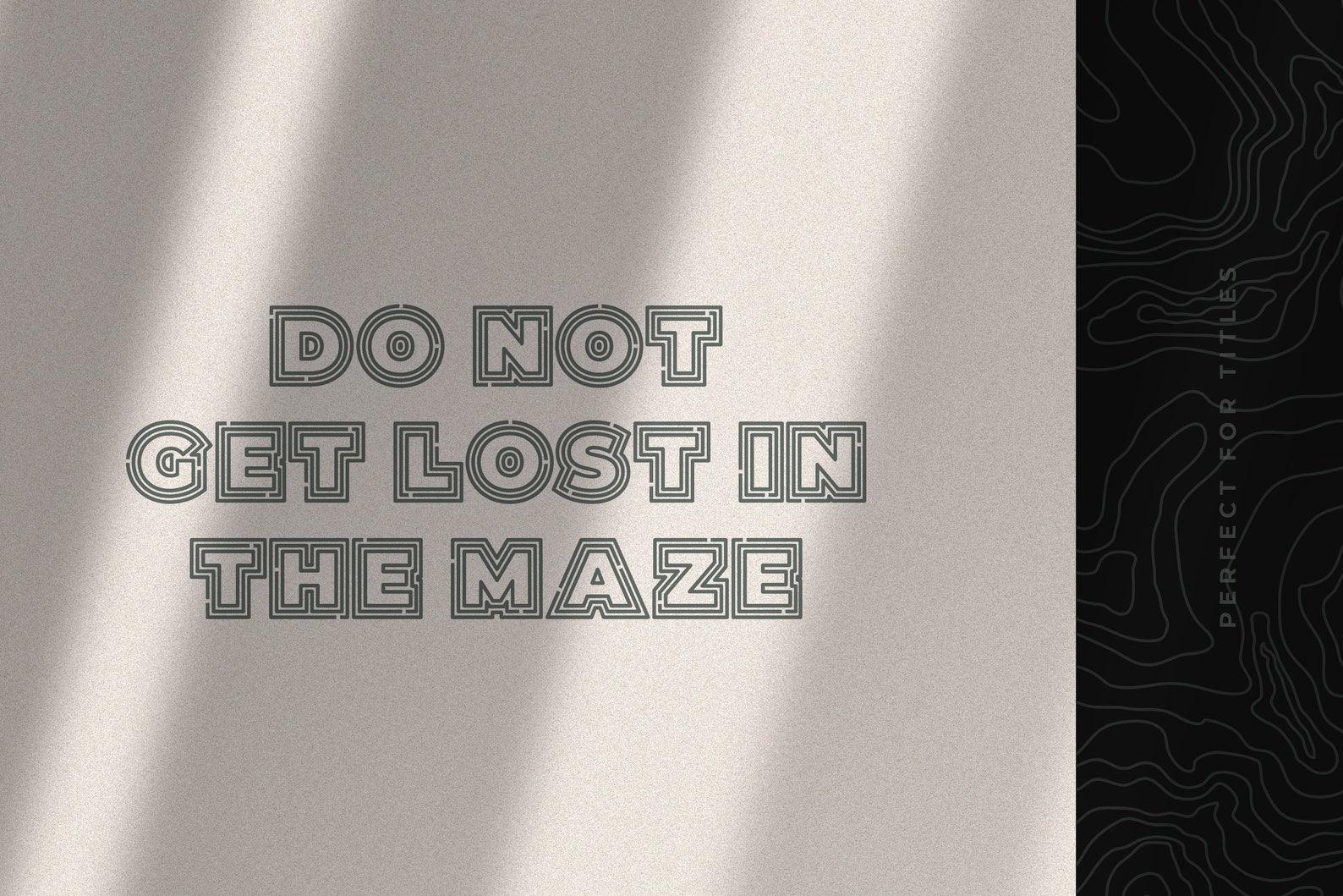 Geo Multiline Display Font - Etsy